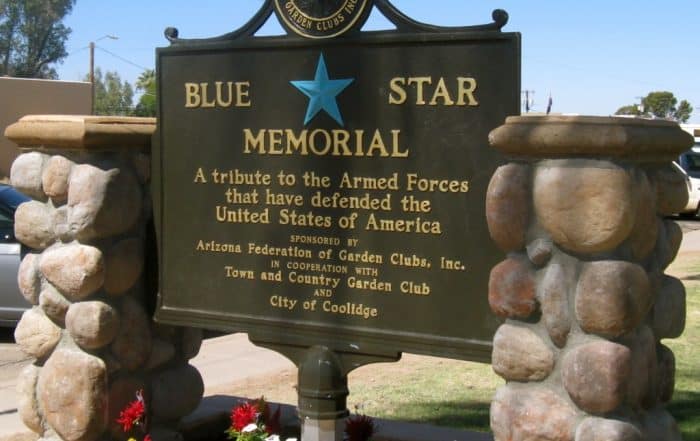 Arizona Blue and Gold Star Memorials - Arizona Federation of Garden Clubs
